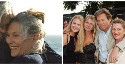 Jeff Bridges has a photograph of his wife from 47 years ago, when they ...