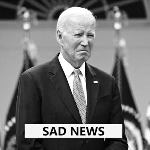 Joe Biden with tears in his eyes make the sad announcement. - OneSportz